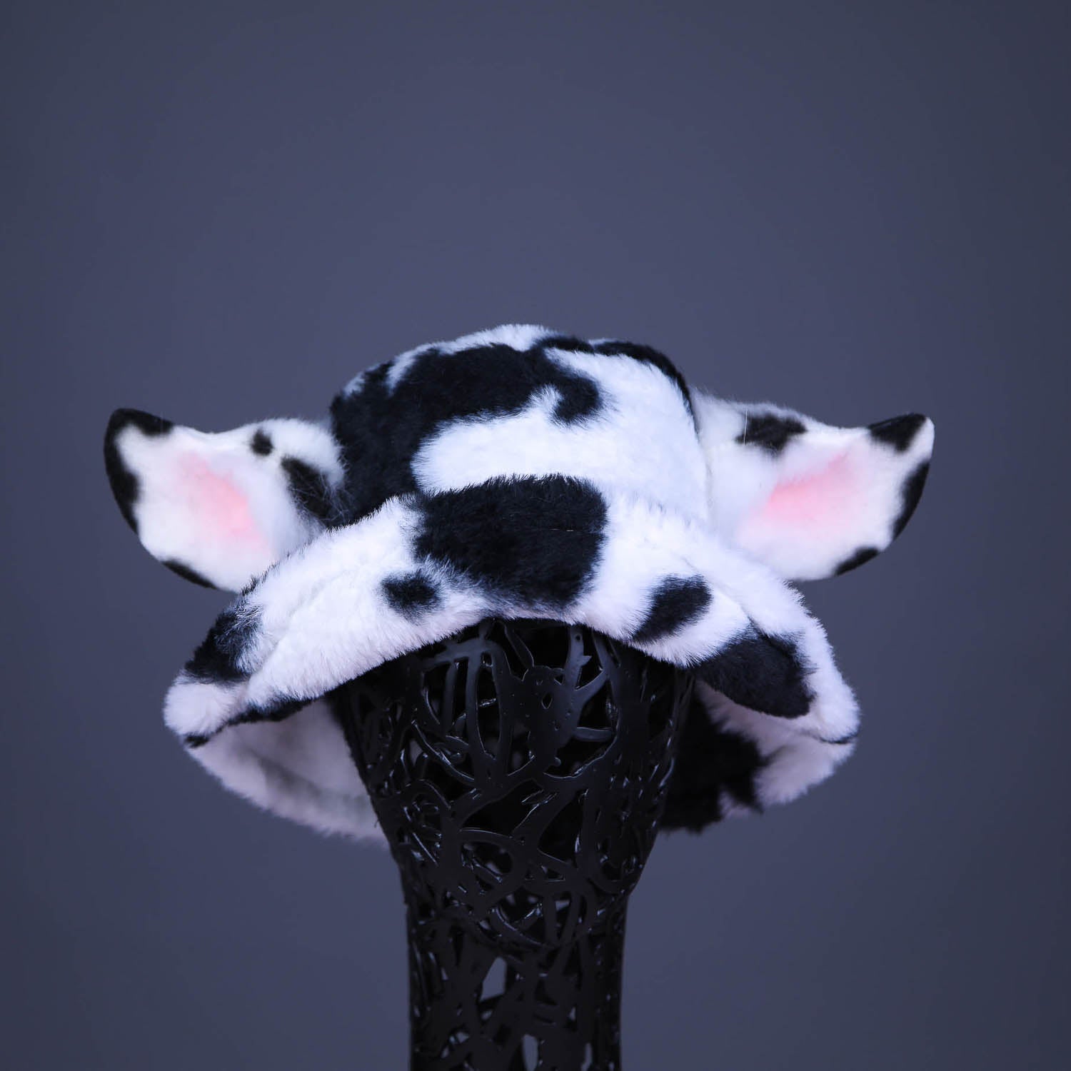 Fluffy Cow Hat – neko.to.mori