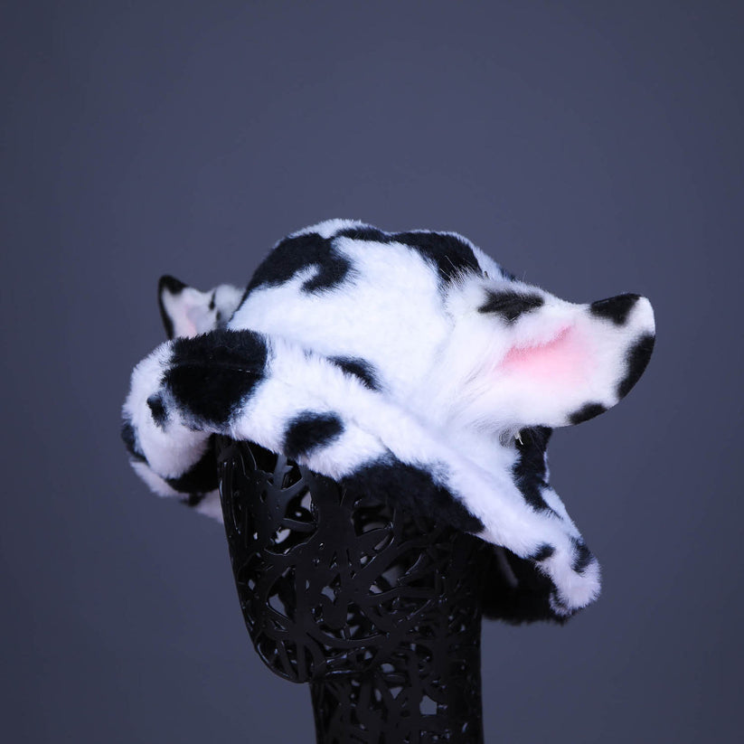 Fluffy Cow Hat – neko.to.mori