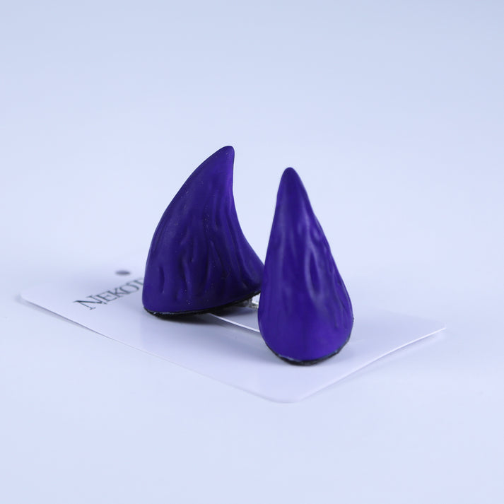 Dark Blue Demon Horns – neko.to.mori