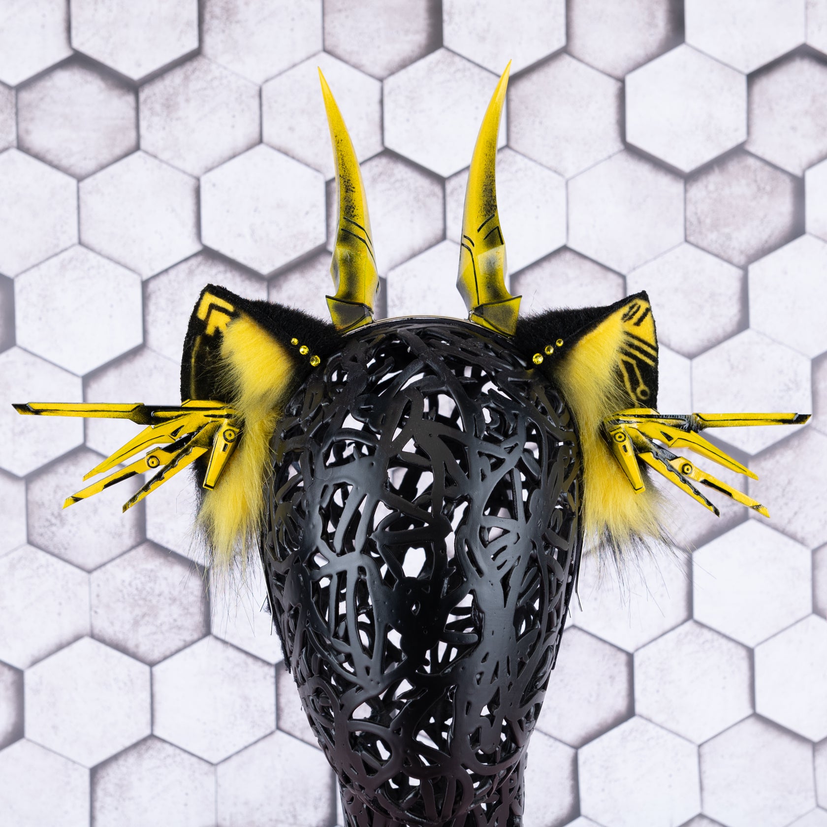 Yellow Cyber Kitty – neko.to.mori