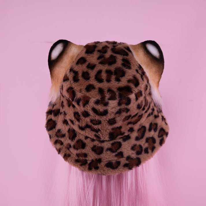 Leopard Fluffy Hat – neko.to.mori