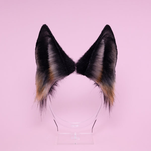 Realistic Black Wolf Ears and Tail Set – neko.to.mori