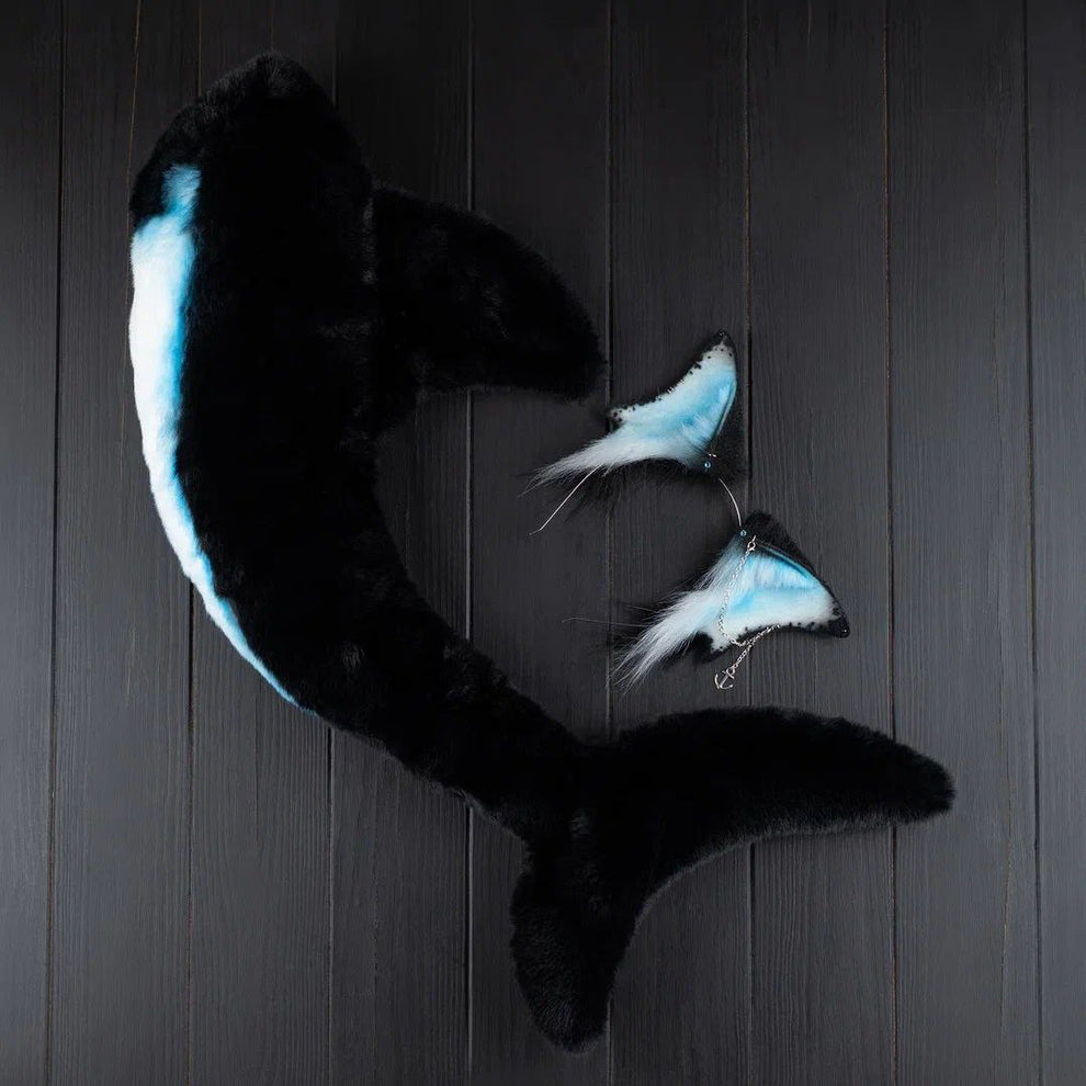 Black Shark Ears and Tail Set – neko.to.mori